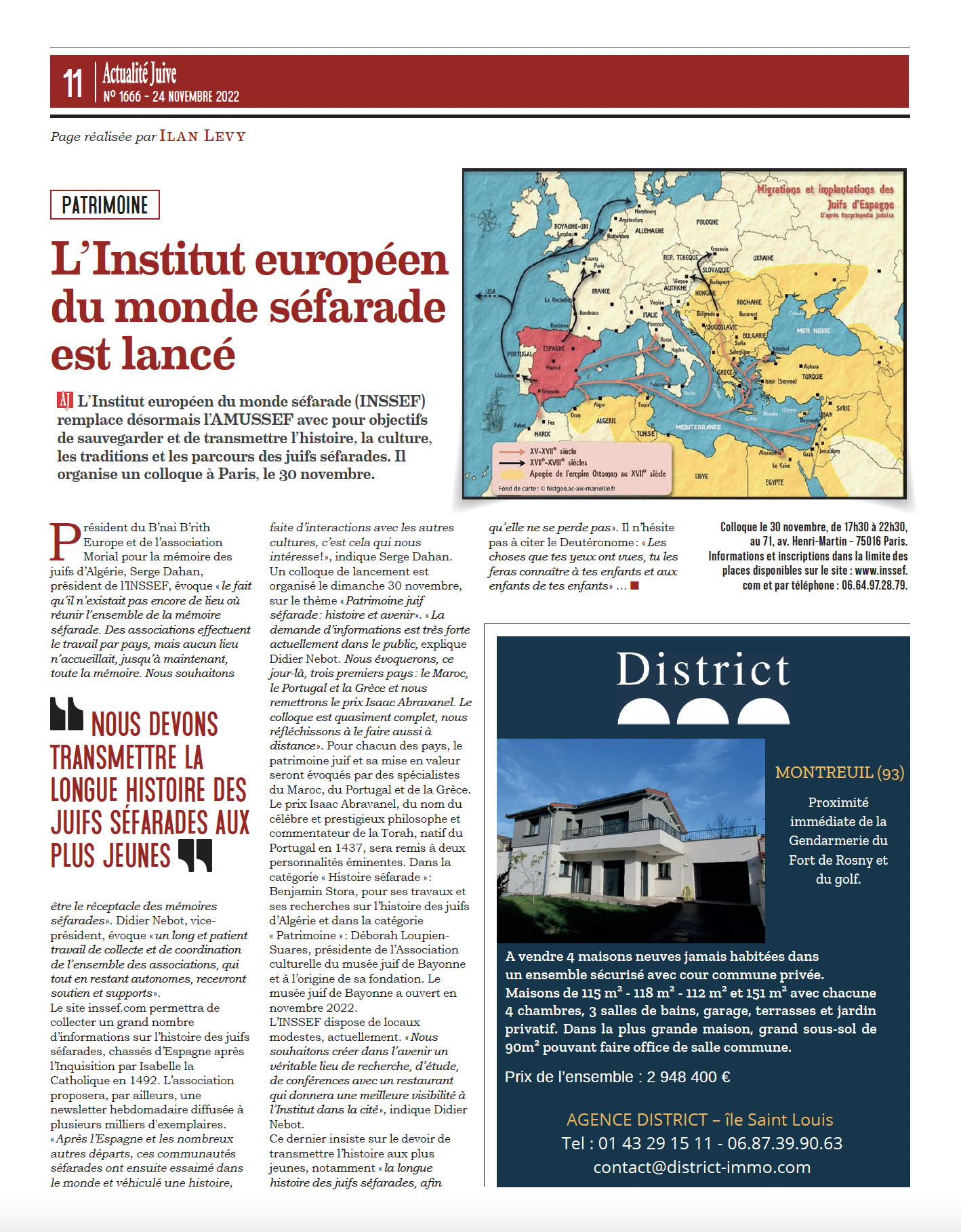 Presse - Institut Européen du Monde Séfarade